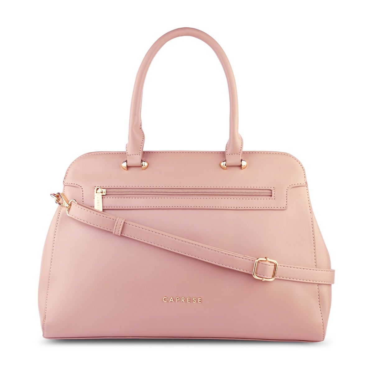 Buy Caprese Kiara Satchel Bag Large Salmon Pink Online
