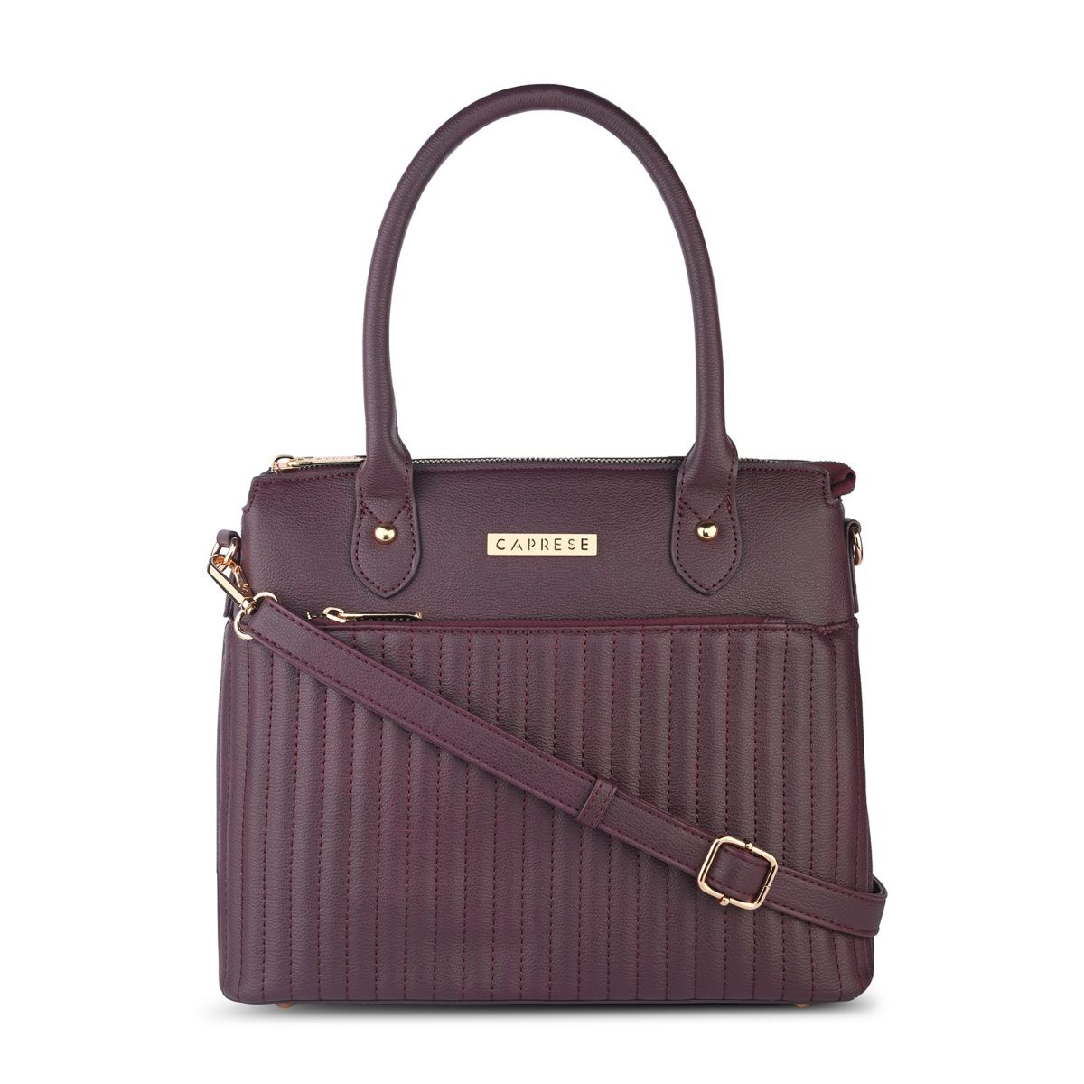Buy Caprese Sonya Satchel Bag Large Plum Purple Online