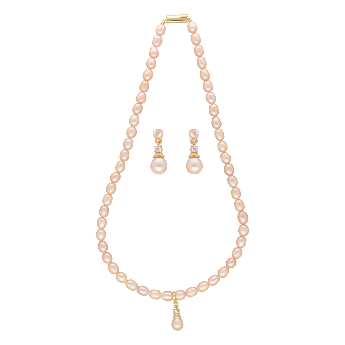 Buy Sri Jagdamba Pearls Forever In Style Pearl Necklace Set Online