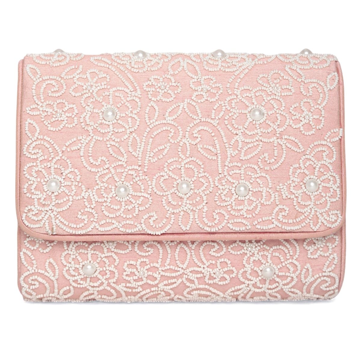 Buy Peora Peach Clutch Purse for Women Online