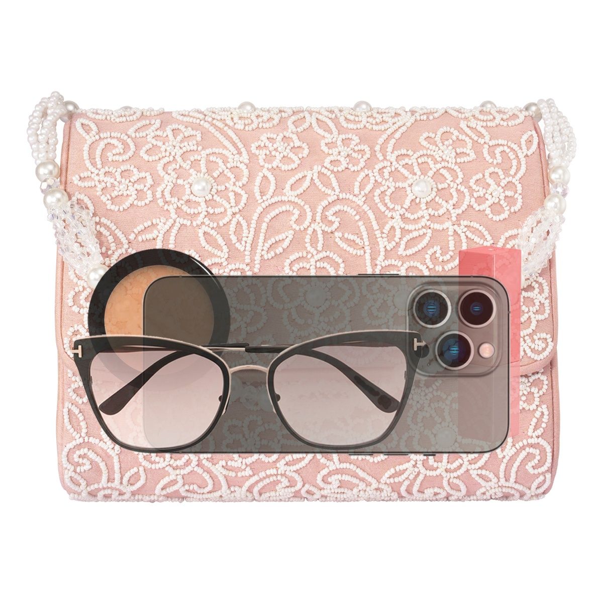 Buy Peora Peach Clutch Purse for Women Online