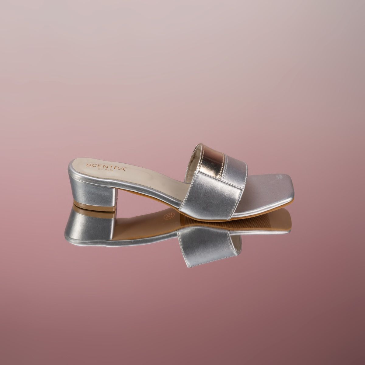 Buy SCENTRA Tamara Silver Sandals Online