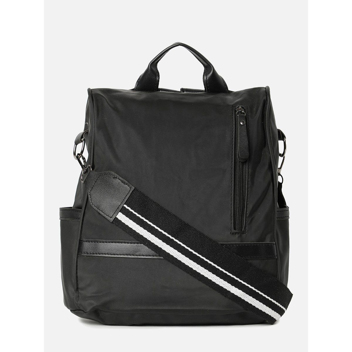 Buy Haute Sauce Women Solid Black Backpack Online