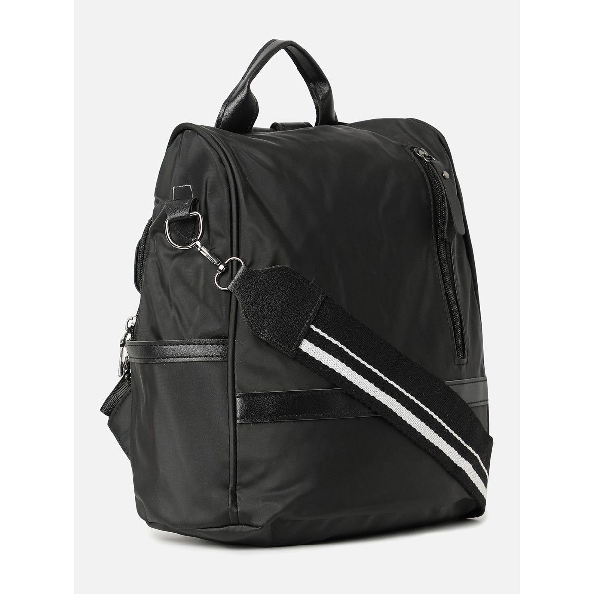 Buy Haute Sauce Women Solid Black Backpack Online