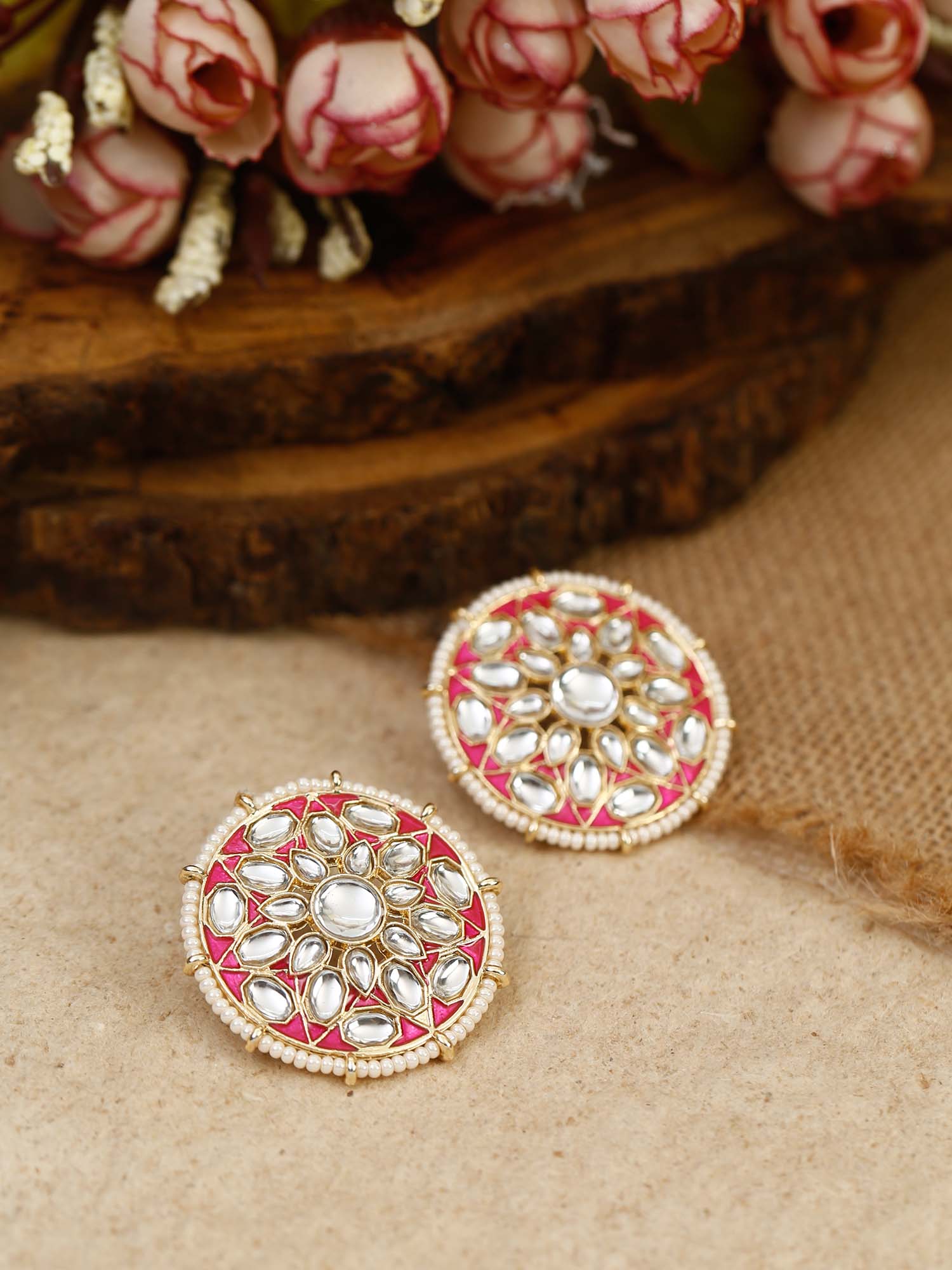Bling Bag Pink Asav Designer Studs: Buy Bling Bag Pink Asav Designer ...
