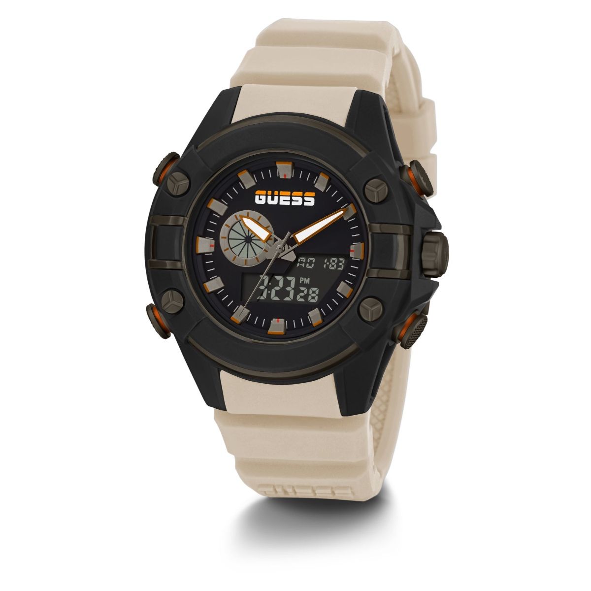 Buy Guess Analog-Digital Black Dial Men Watch - Gw0269G1 Online
