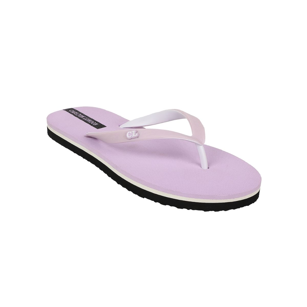 Buy Carlton London Women Purple Solid Flipflops Online
