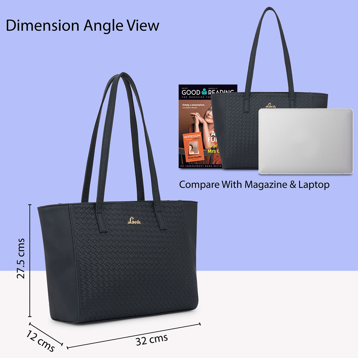 Buy Lavie Women's Bot Tula Tote (Navy) (L) Online