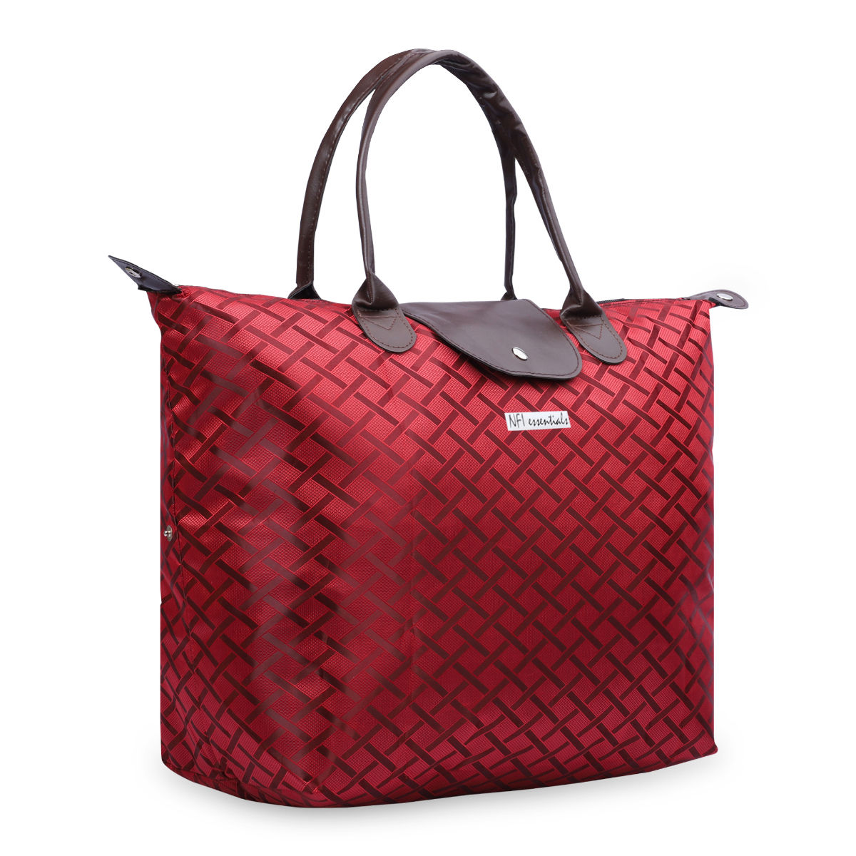 Buy NFI Essentials Shopping Tote Bag With Snap Button- Stylish Handbag ...