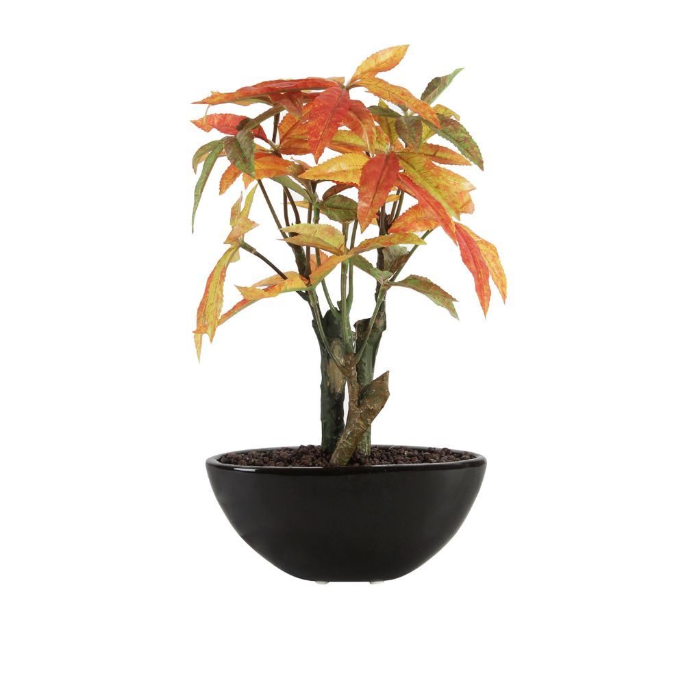 Buy Fourwalls Artificial Japanese Maple Bonsai Plant with a Ceramic Pot ...