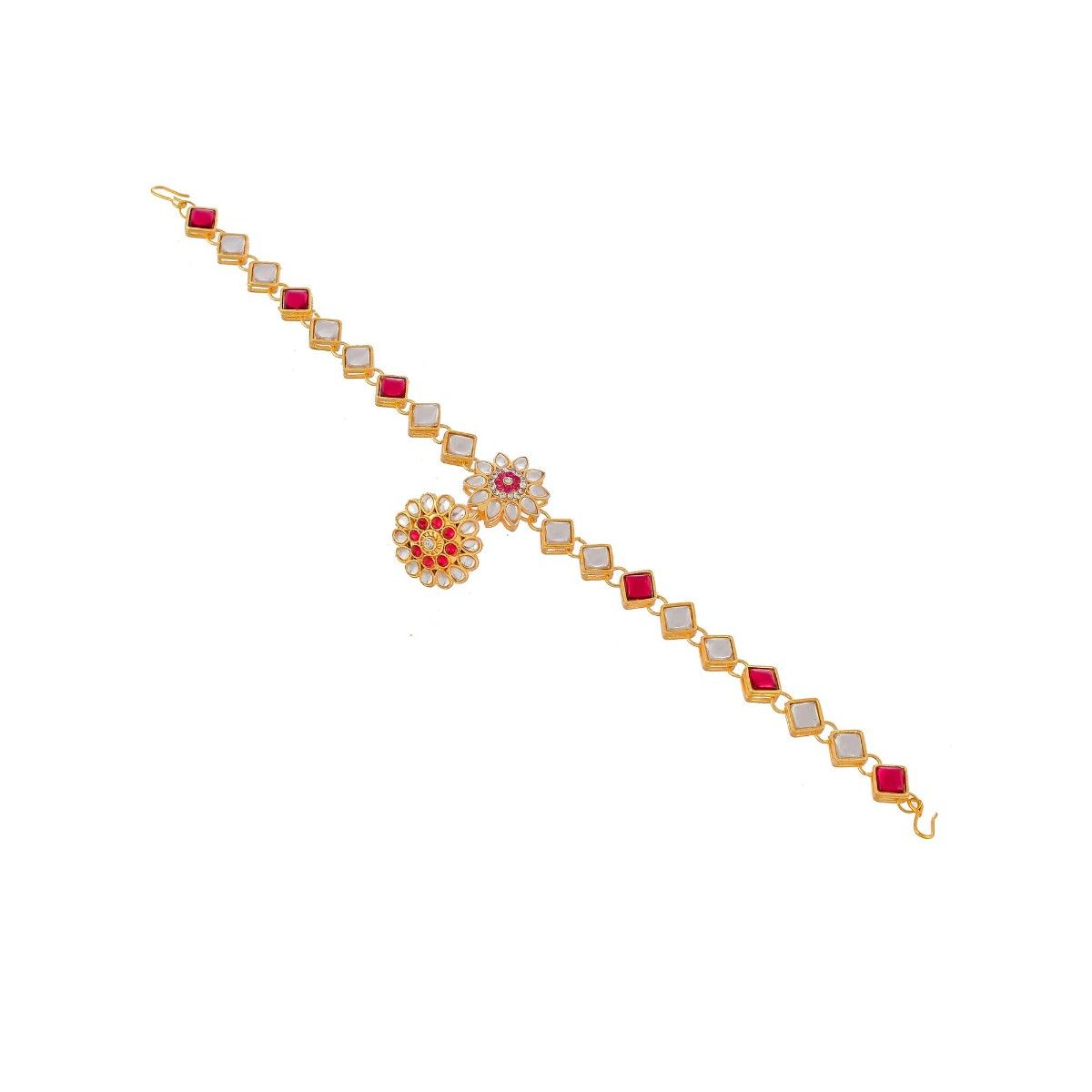 Buy Silvermerc Designs Rajwadi Traditional Mehri Borla Head Jewelry Online