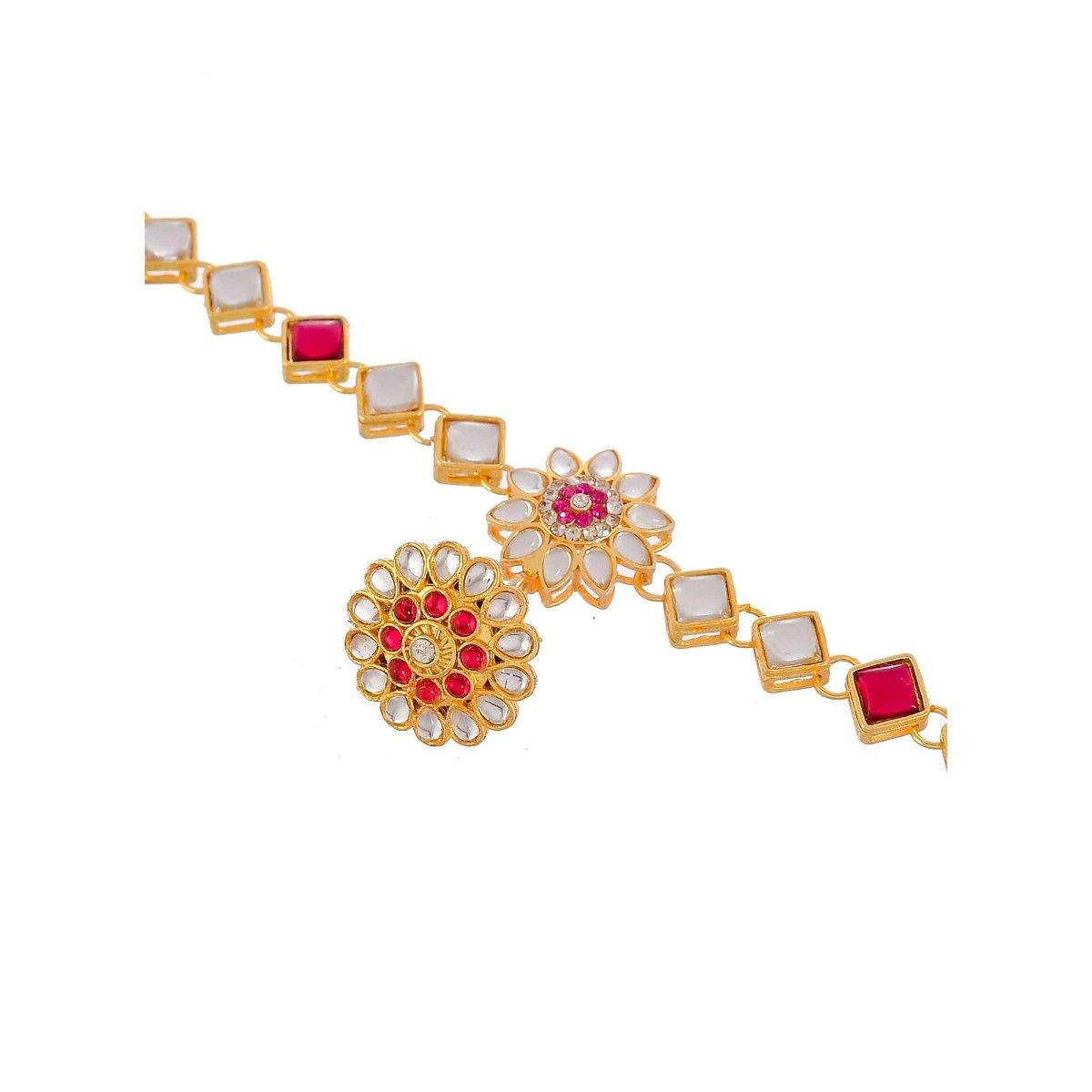 Buy Silvermerc Designs Rajwadi Traditional Mehri Borla Head Jewelry Online