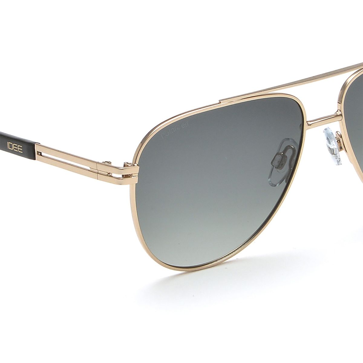 Buy IDEE Green Gradient Lens Pilot Sunglass Full Rim Shiny Light Gold ...