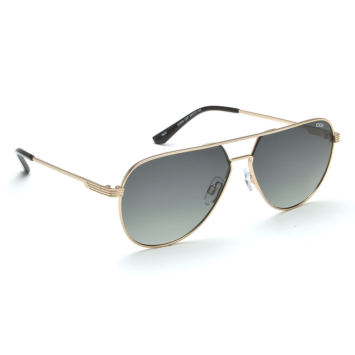 Buy IDEE Green Gradient Lens Pilot Sunglass Full Rim Shiny Light Gold ...