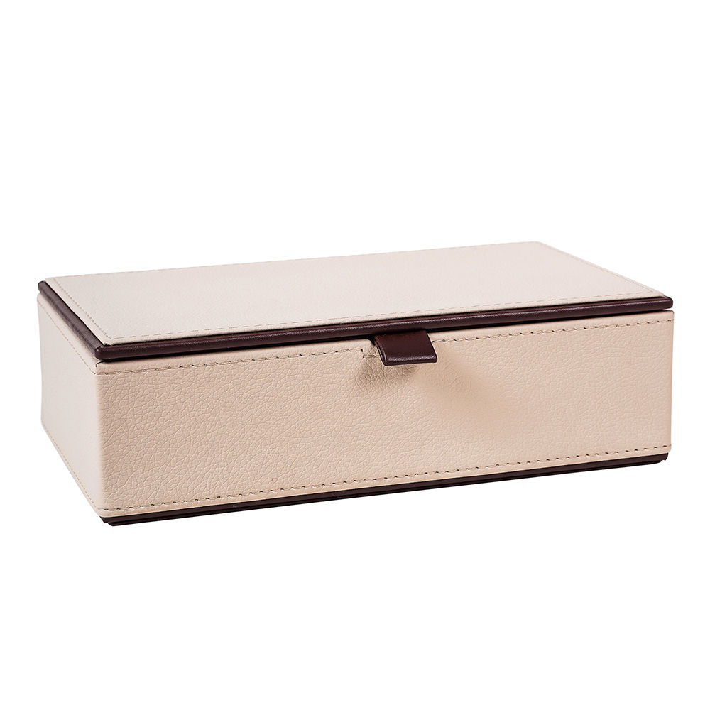 Pure Home + Living Rectangular Cream Brown Box: Buy Pure Home + Living ...