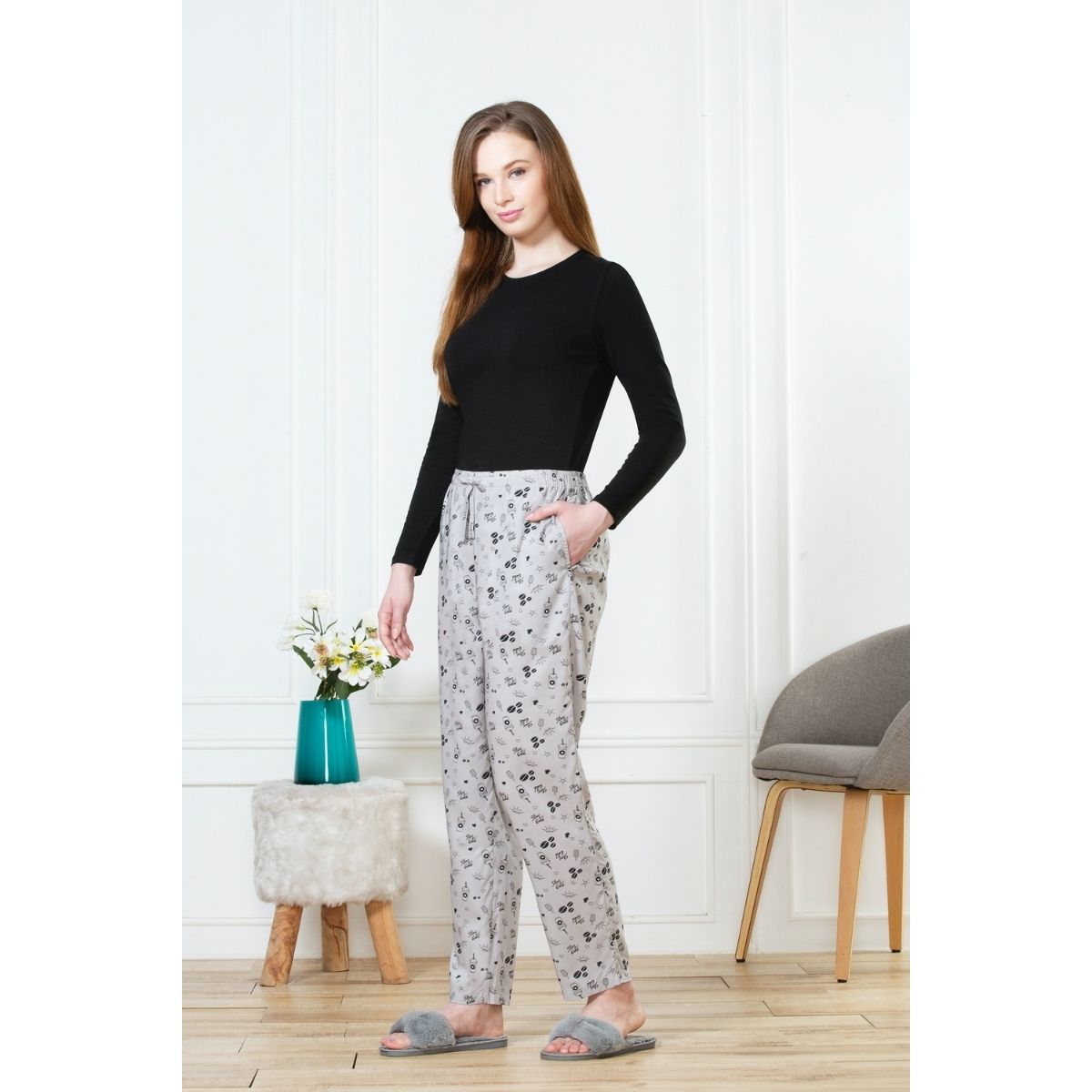 Buy Van Heusen Women Functional Pocket & Ultra Soft Lounge Pyjamas ...