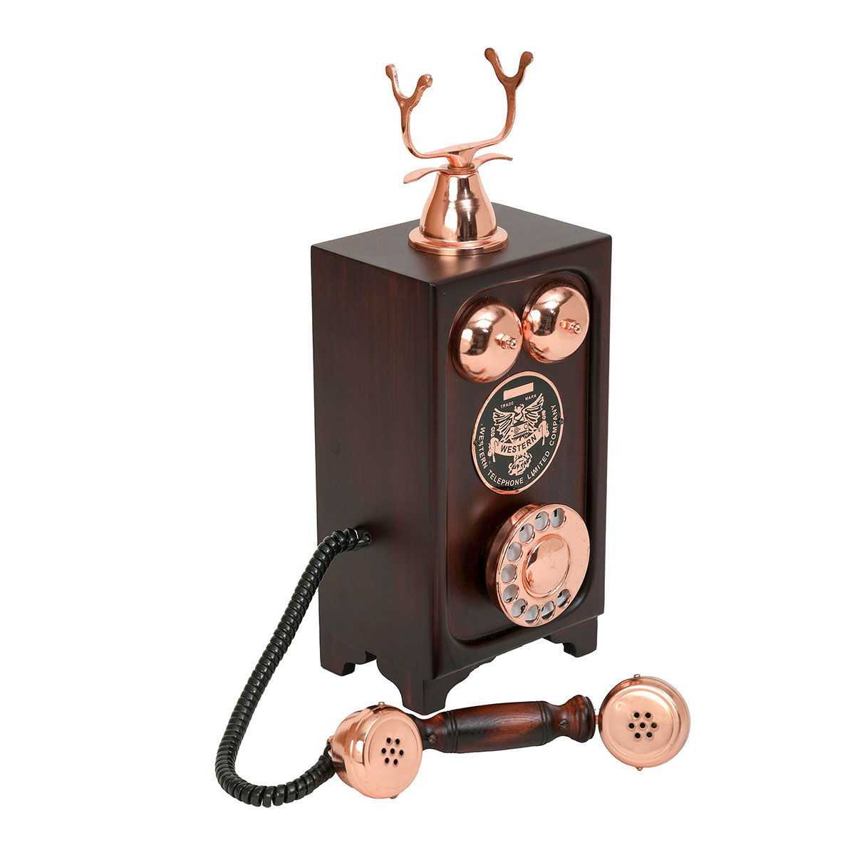 Buy Decor Antique Vintage Handcrafted Wall Hanging Telephone Fully ...