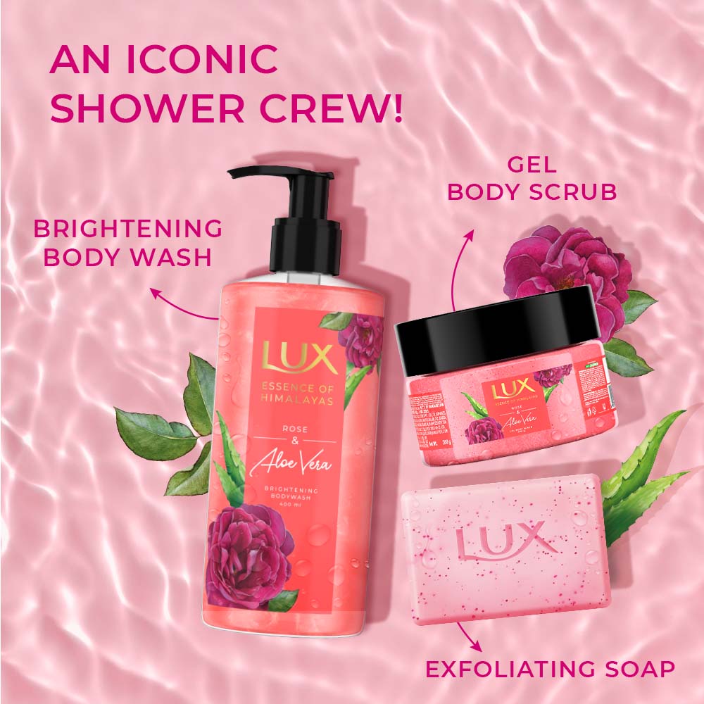 Lux Essence Of Himalayas Rose & Aloe Vera Exfoliating Soap - Pack Of 5 ...