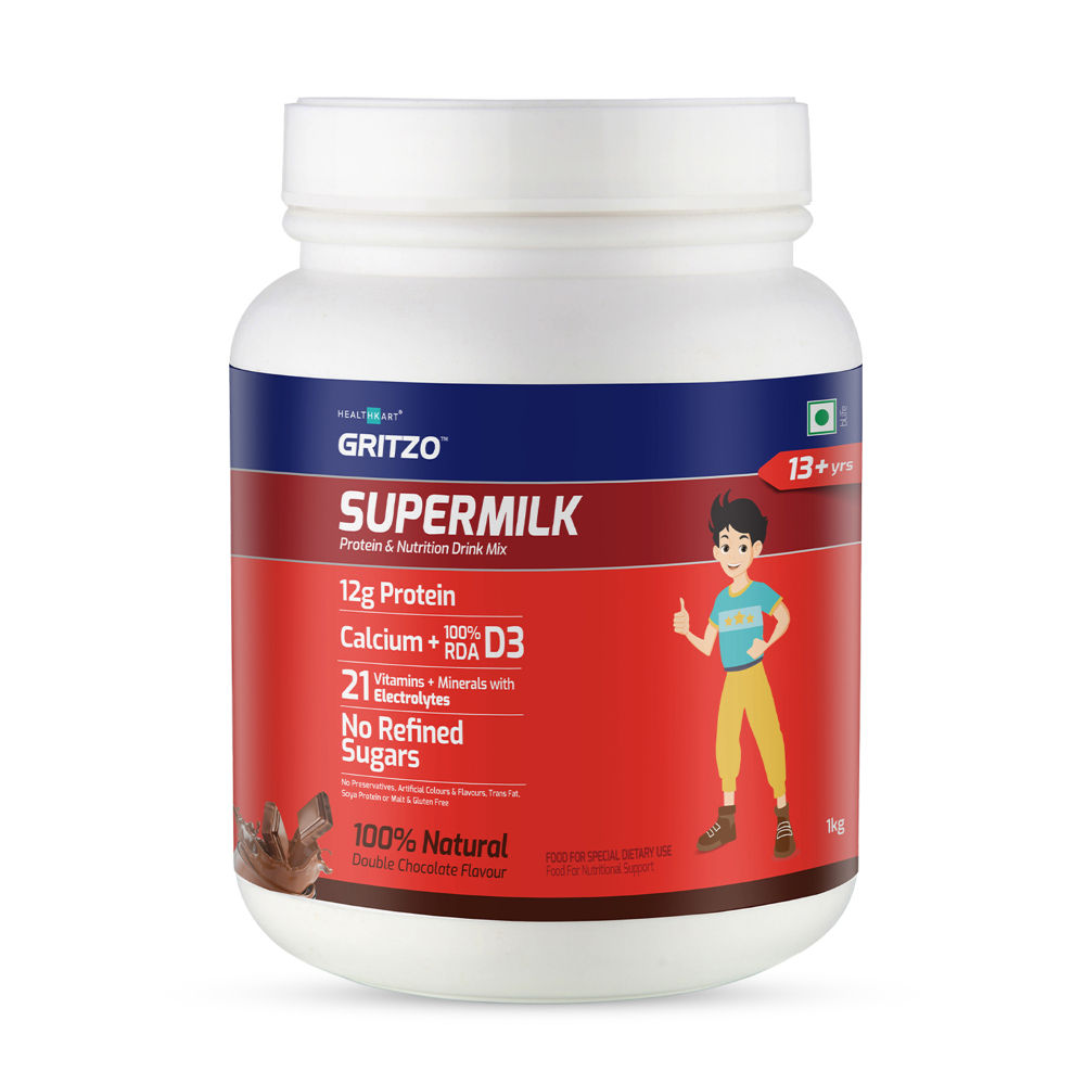 Buy Gritzo Super Milk 13+y: Teen Athletes Nutrition Drink - Natural ...