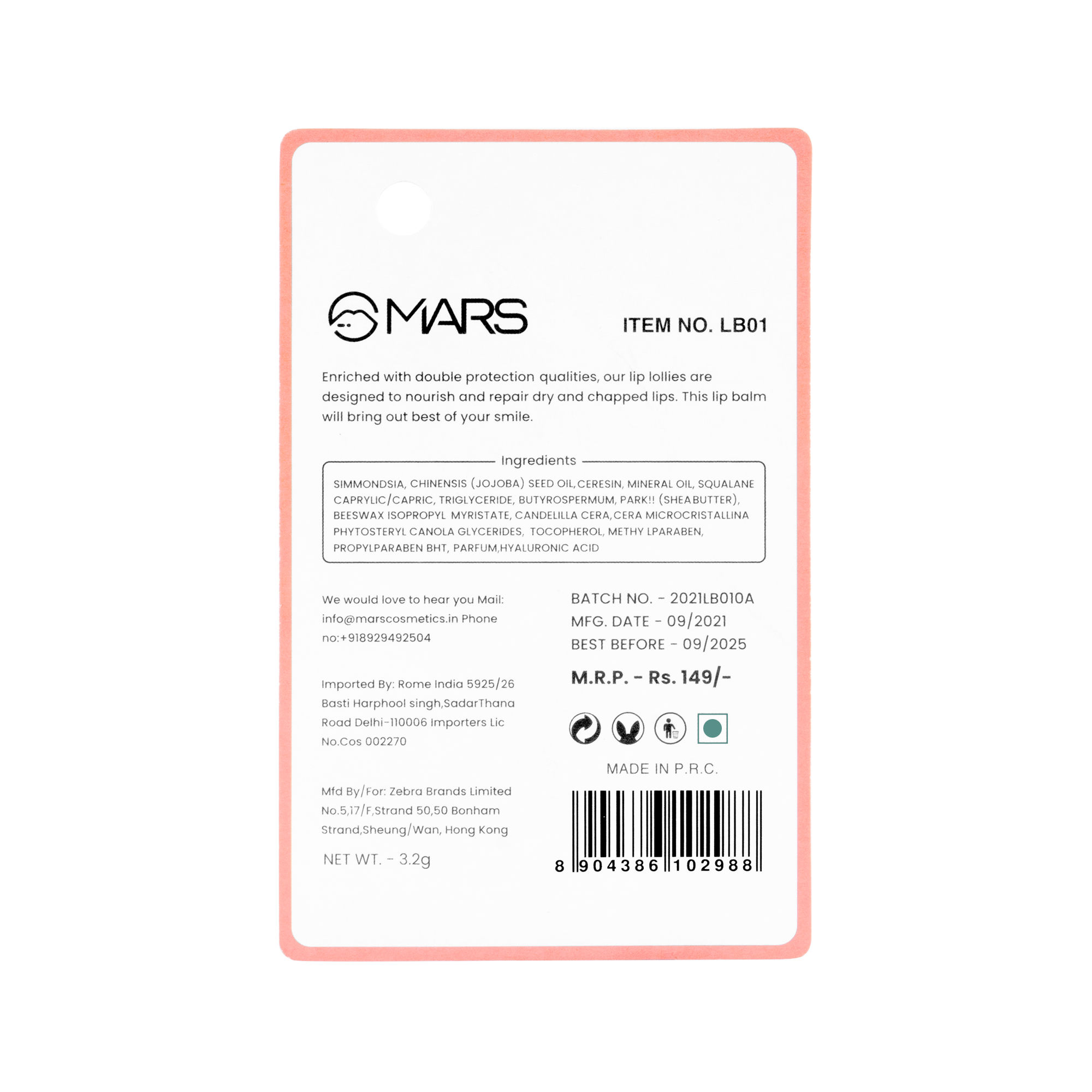 MARS Lip Lollies Lip Balm: Buy MARS Lip Lollies Lip Balm Online at Best ...