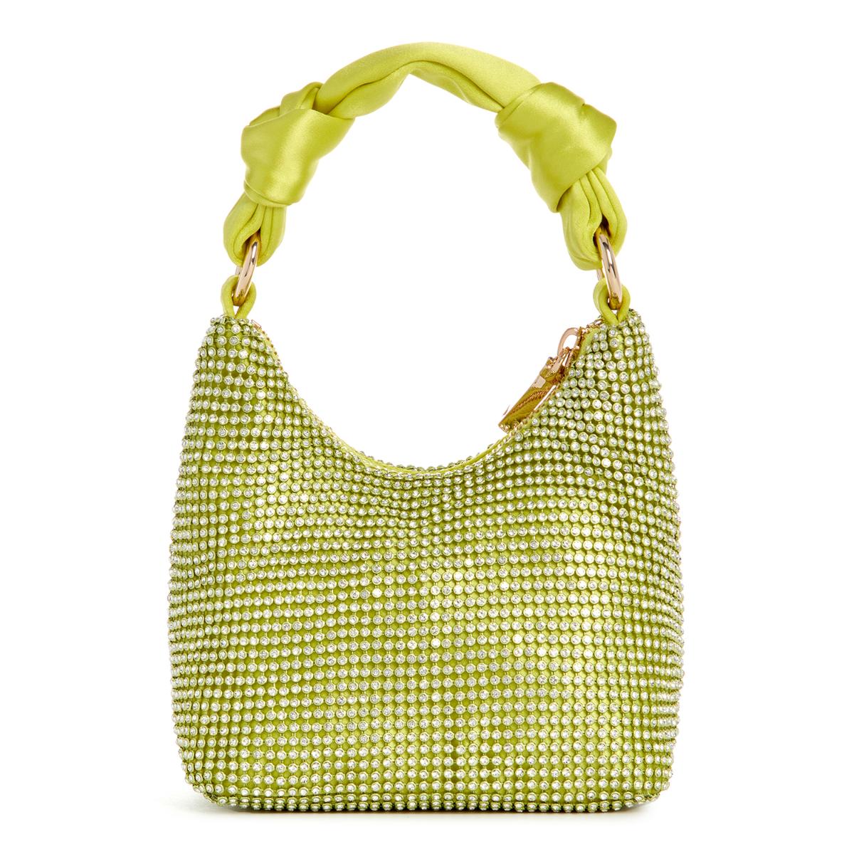 Buy Guess Women'S Stone Green Aluminium Lua Mini Hobo Bag Online