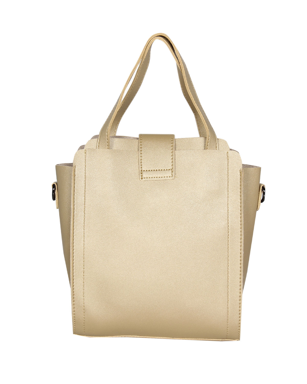 Esbeda Gold Color Solid Pattern Alligator Solid Handbag With Pouch: Buy ...