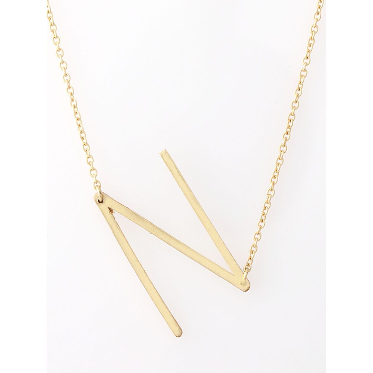 Tipsyfly Slanted Alphabet Necklace-Letter N: Buy Tipsyfly Slanted ...