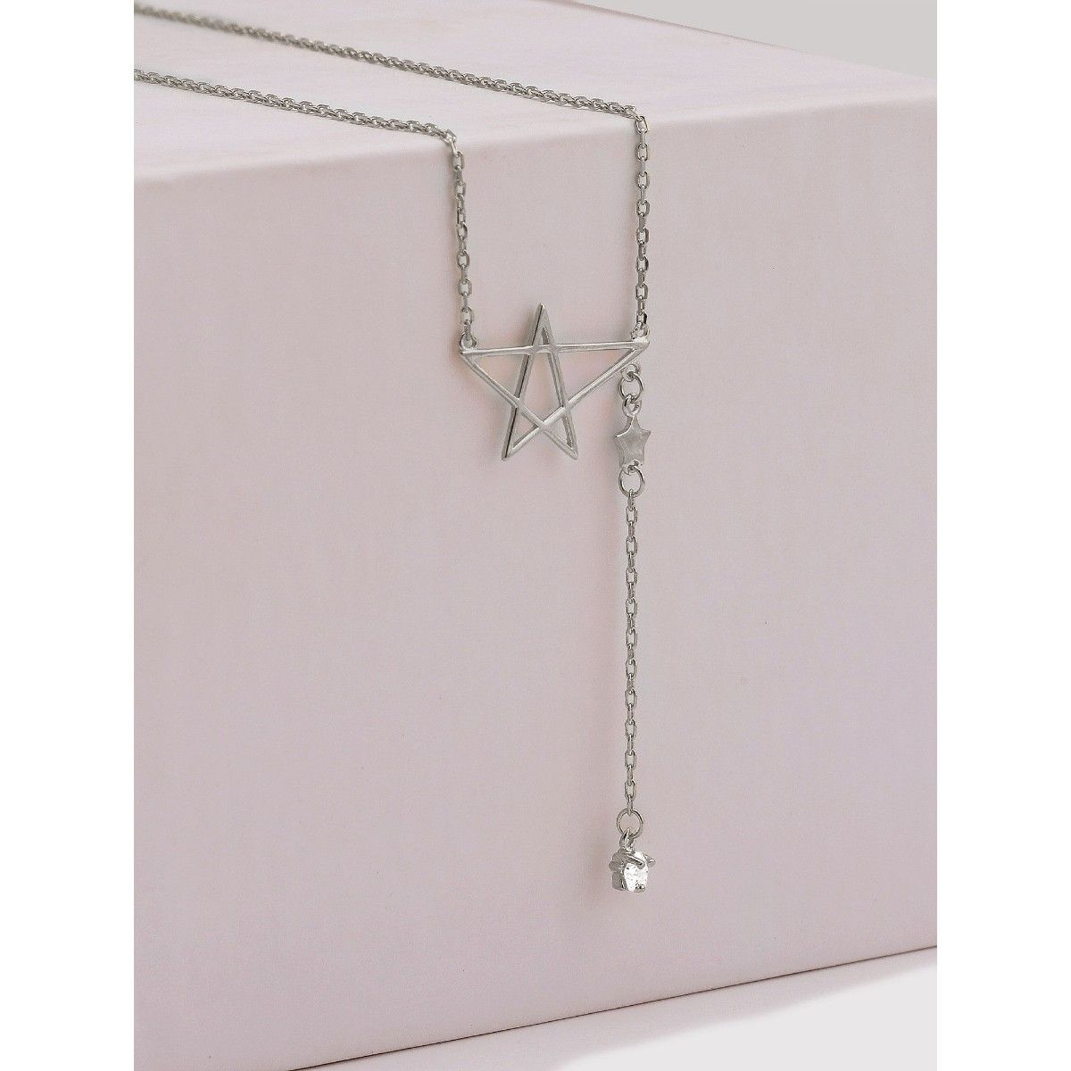 Giva 925 Sterling Silver Star Drop Necklace For Women(Adjustable): Buy Giva 925 Sterling Silver ...