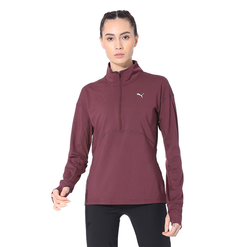 Buy Puma Ignite 1/4 Zip Vineyard Wine Jacket Online