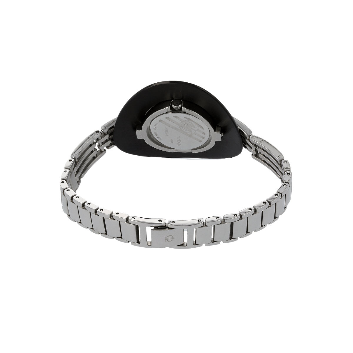Buy Titan Black Dial Silver Stainless Steel Strap Watch Online