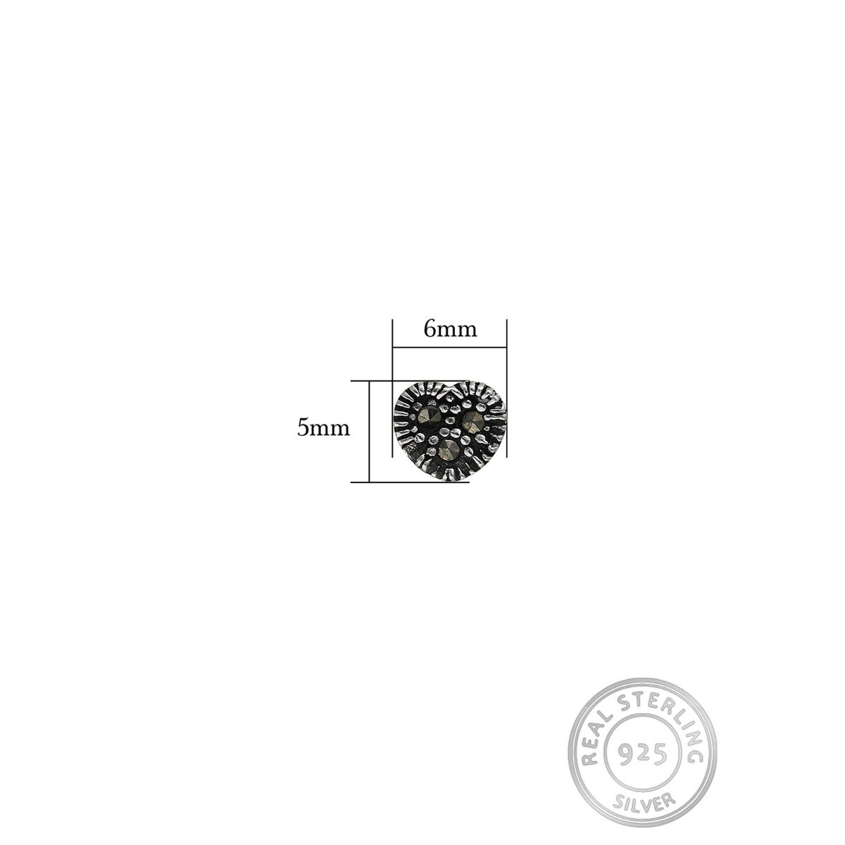 Giva Avni By Oxidised Silver Heart Nose Pin For Women One Size Buy