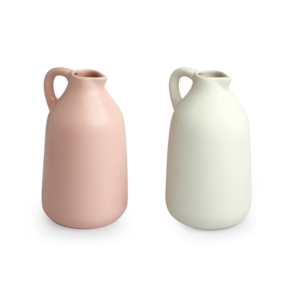 Buy ExclusiveLane Blush Rose Decorative Ceramic Vases Online