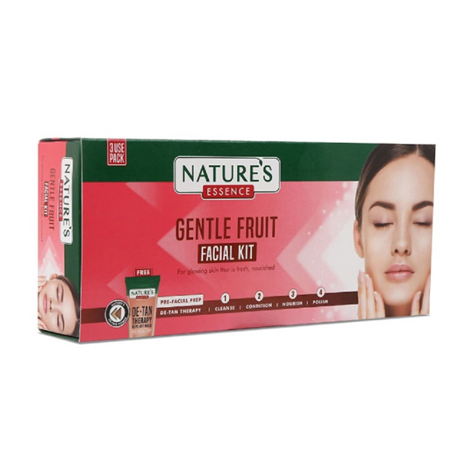 Natures Essence Gentle Fruit Facial Kit, For 3 Uses: Buy Natures Essence Gentle Fruit Facial Kit ...