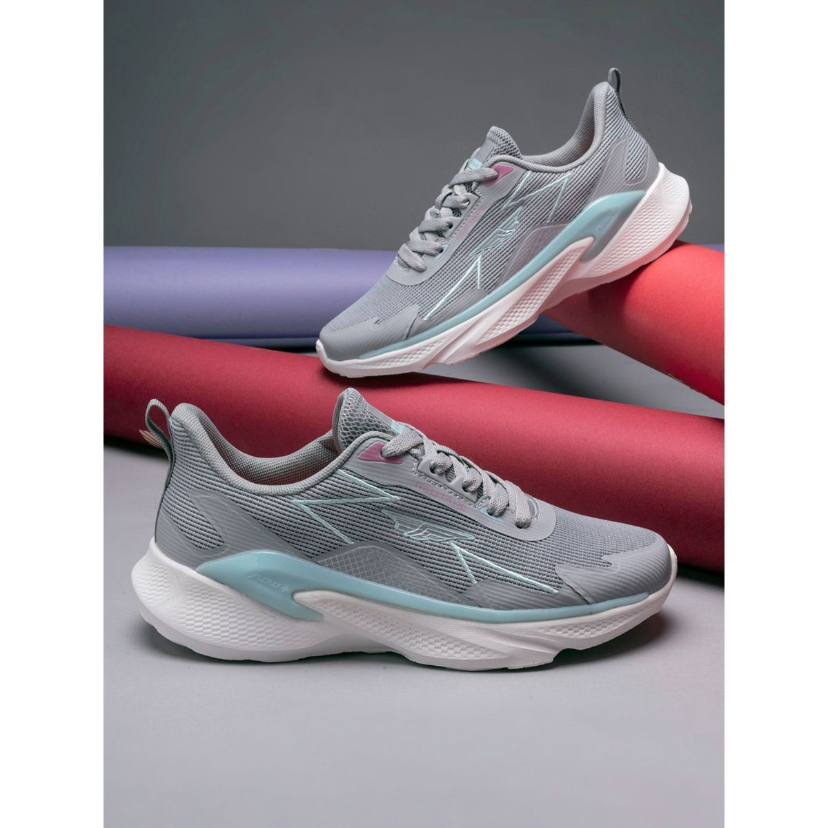 Red Tape Women Textured Grey Walking Shoes: Buy Red Tape Women Textured ...