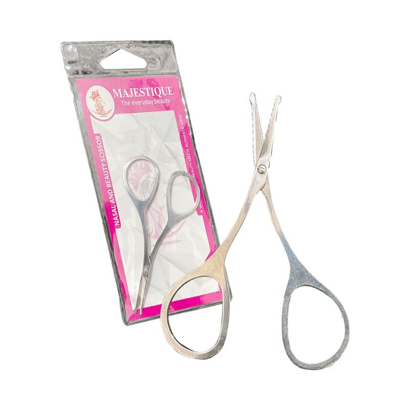 Majestique Professional Round Tip Small Scissor 100% Stainless Steel ...