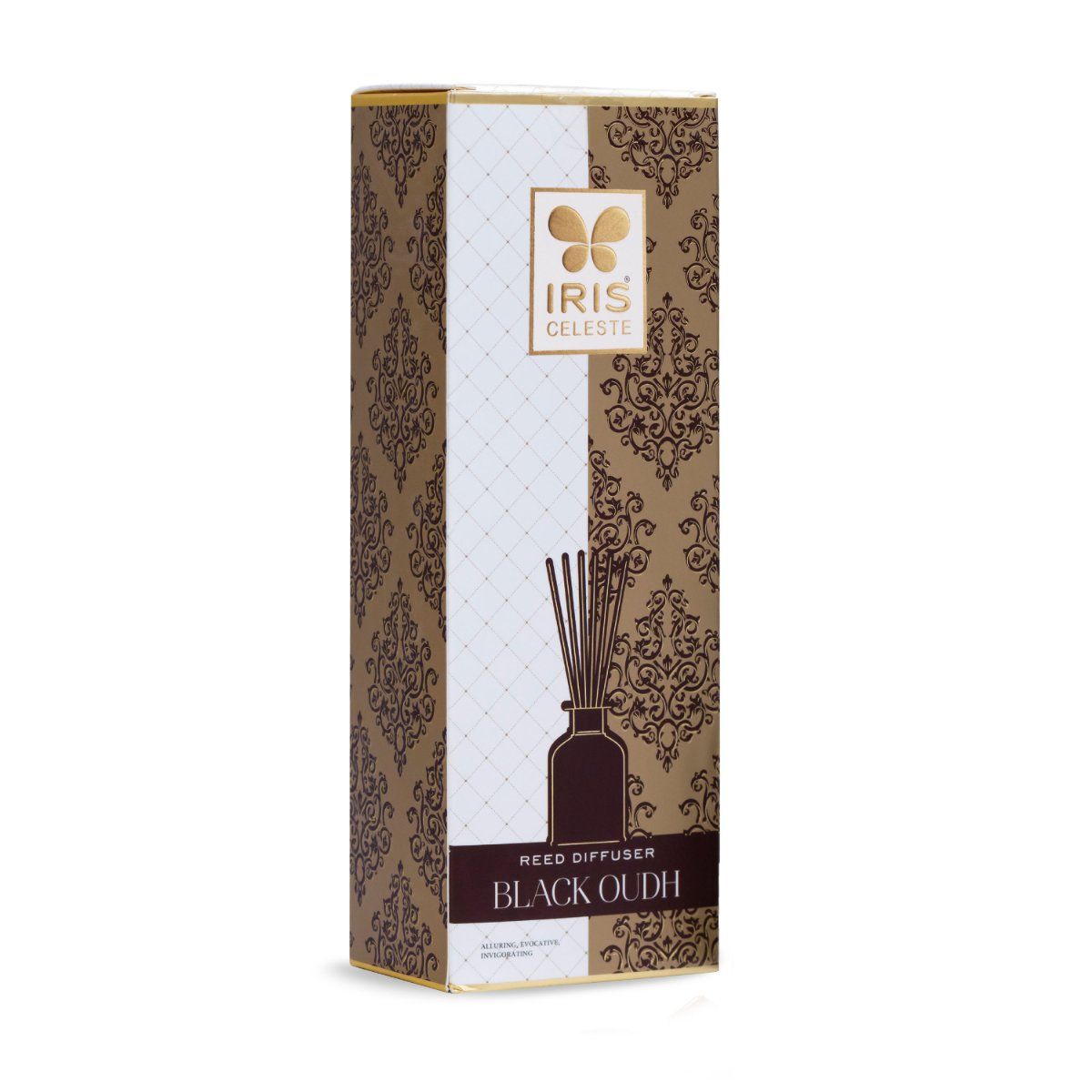 Buy Iris Black Oudh Reed Diffuser With 1N Glass Jar,6N Reed Sticks And ...