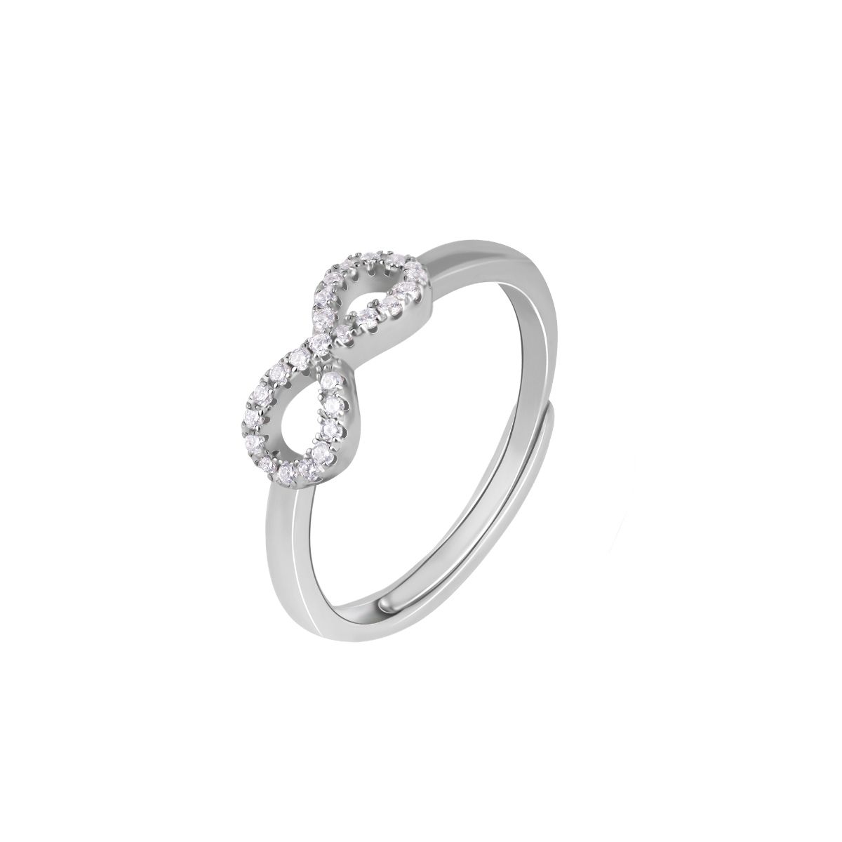 GIVA Sterling Silver Infinity Stoned Ring for Womens and Girls: Buy ...