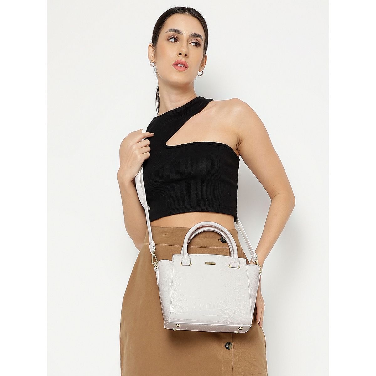 Buy TYRA Alice White Satchel Handbag Online