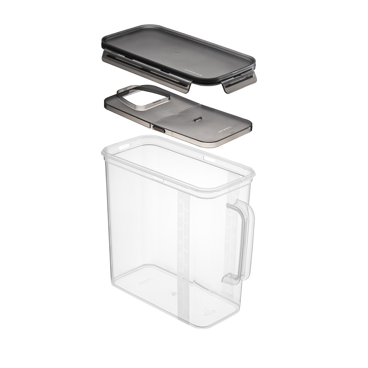 Lock & Lock Pantry Airtight Food Storage Container Transparent 9.6 ...