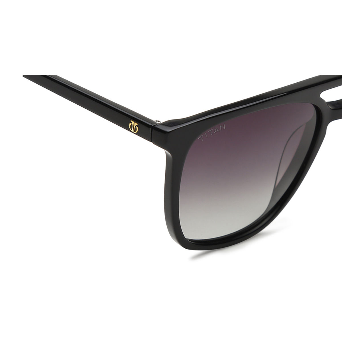 Titan Black Clubmaster Sunglasses (GP356BK2PV): Buy Titan Black ...