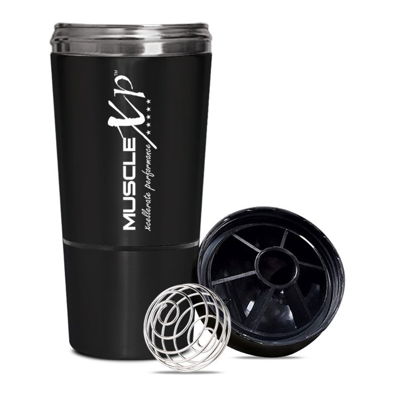 MuscleXP Gym Shaker Classic XP Mixer Stainless Steel Shaker Blender ...