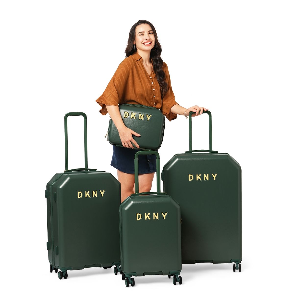 Buy DKNY Allure Range Cargo Color Hard Cabin Luggage Online