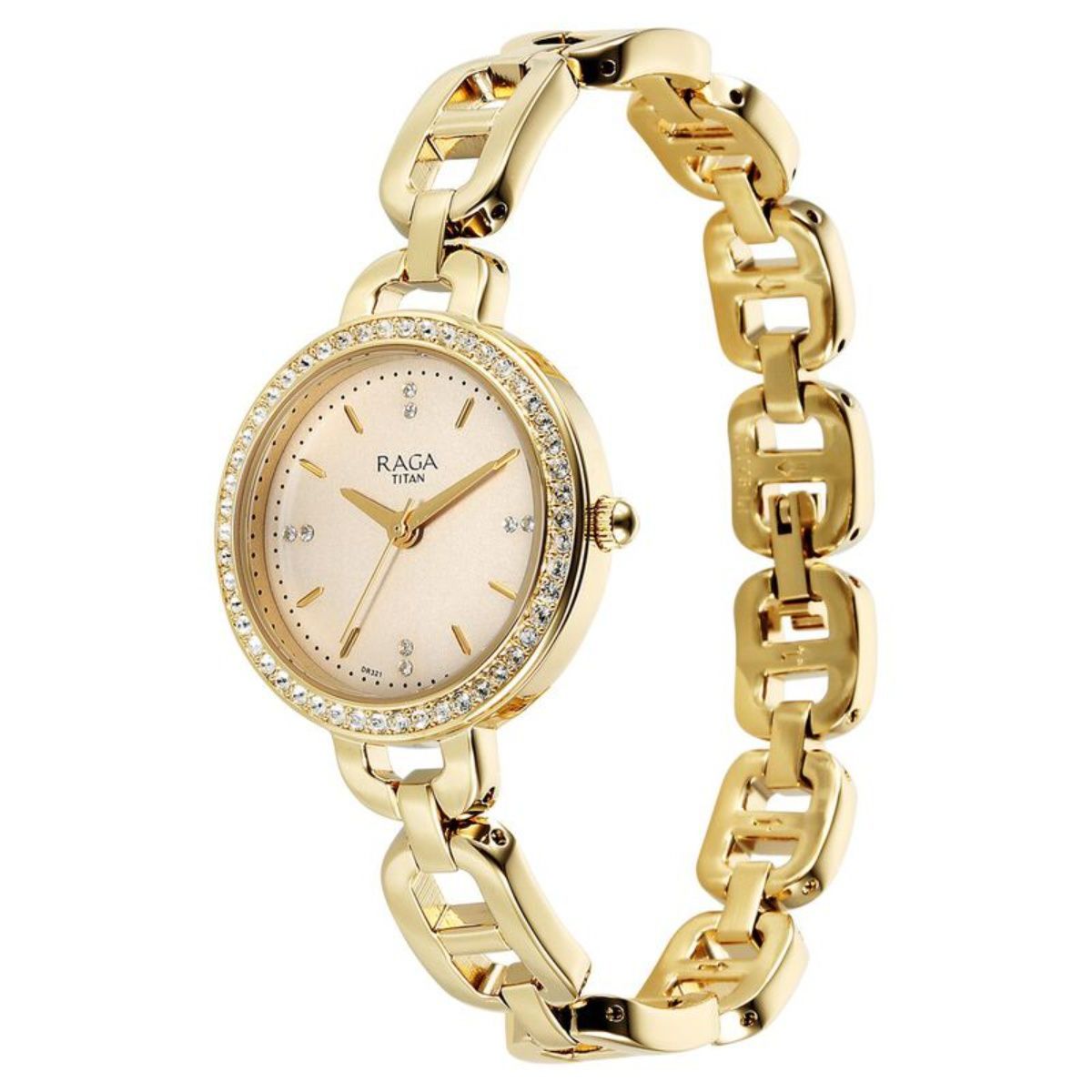 Buy Titan Women Raga Showstopper 2.0 Rose Gold Dial Brass Watch ...