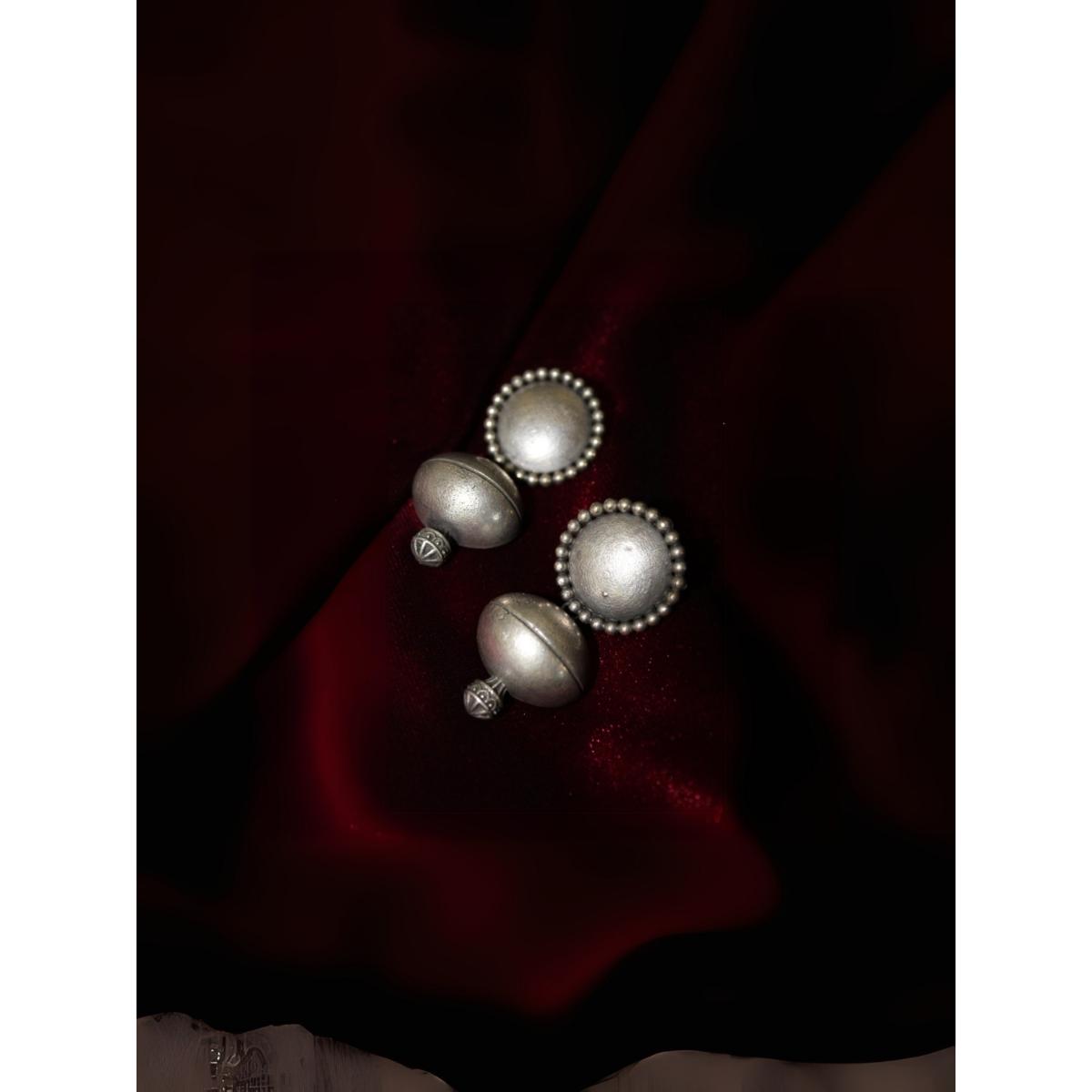 Buy Spring Soul Silva Sutra Silver Dangler Earrings Online