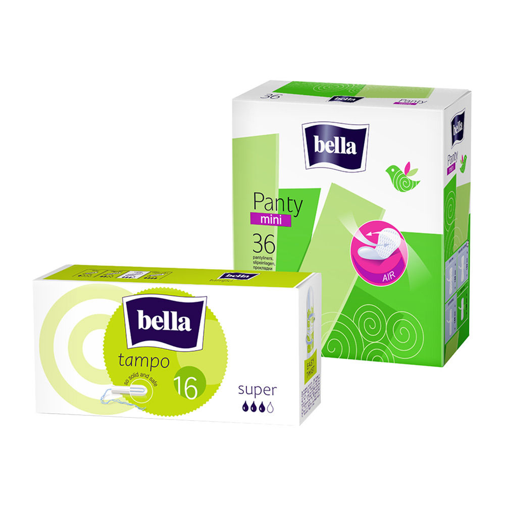 Buy Bella Panty Mini Pantyliner + Bella Tampo Super Tampon Combo Online