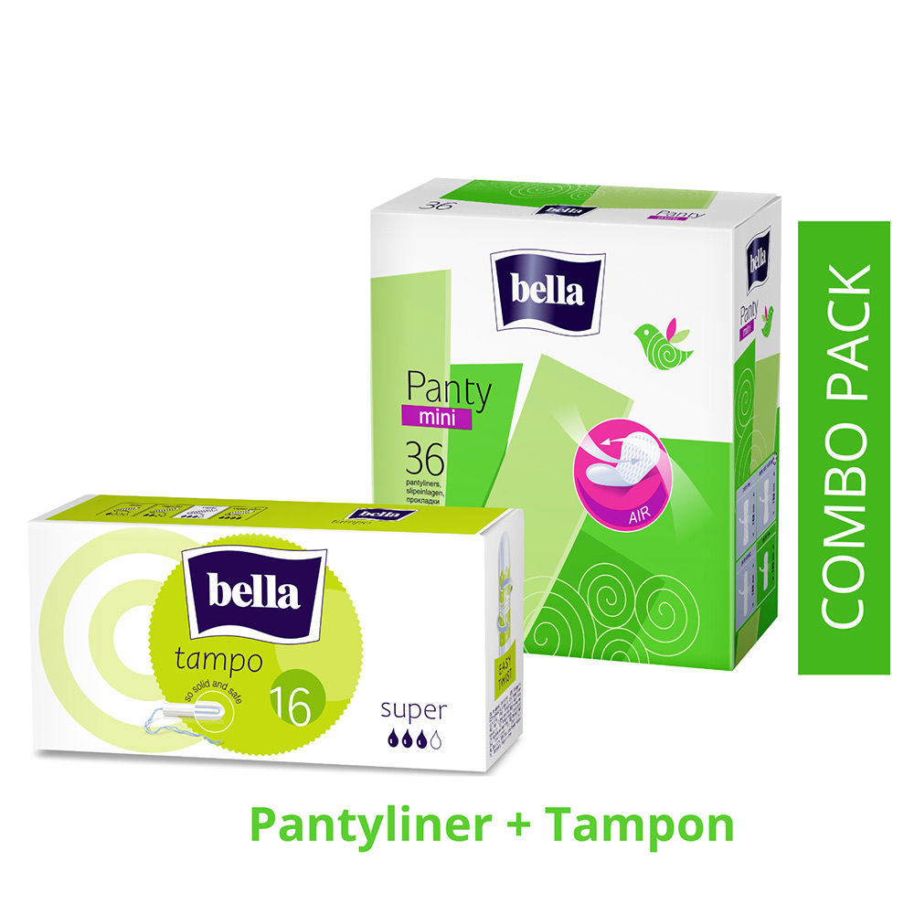 Buy Bella Panty Mini Pantyliner + Bella Tampo Super Tampon Combo Online