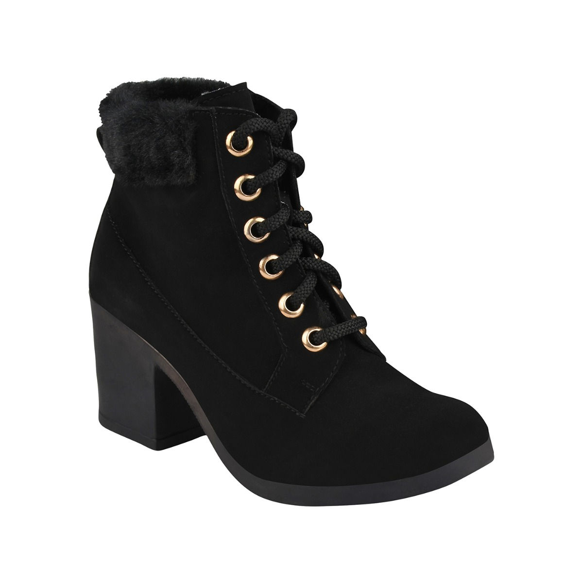 Shoetopia Women Black Solid Boots: Buy Shoetopia Women Black Solid ...