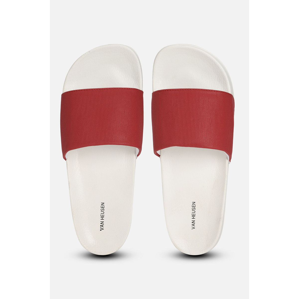 Buy Van Heusen Women Red Sliders Online