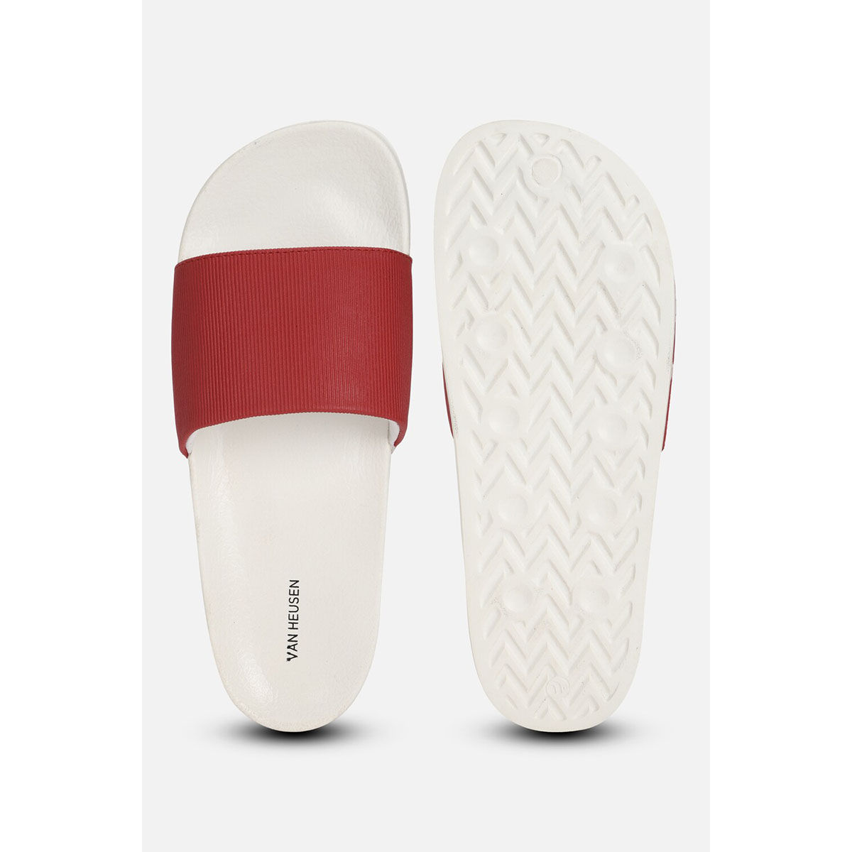 Buy Van Heusen Women Red Sliders Online