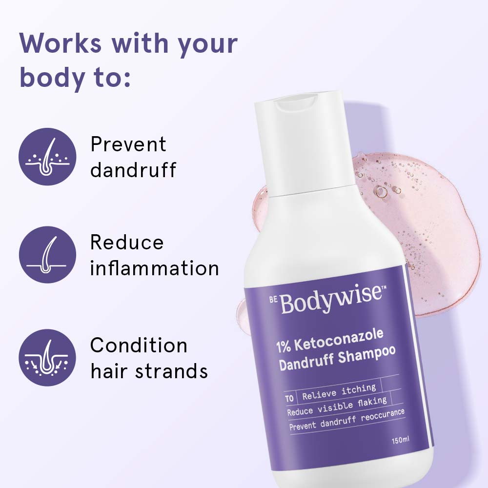 Buy Be Bodywise 1% Ketoconazole Anti Dandruff Shampoo For Women Online